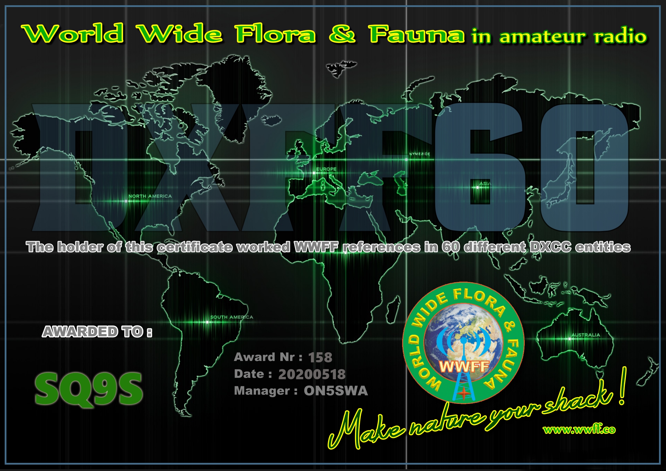 Dyplomy SPFF-220 i DXFF-H60 – SQ9S Adam